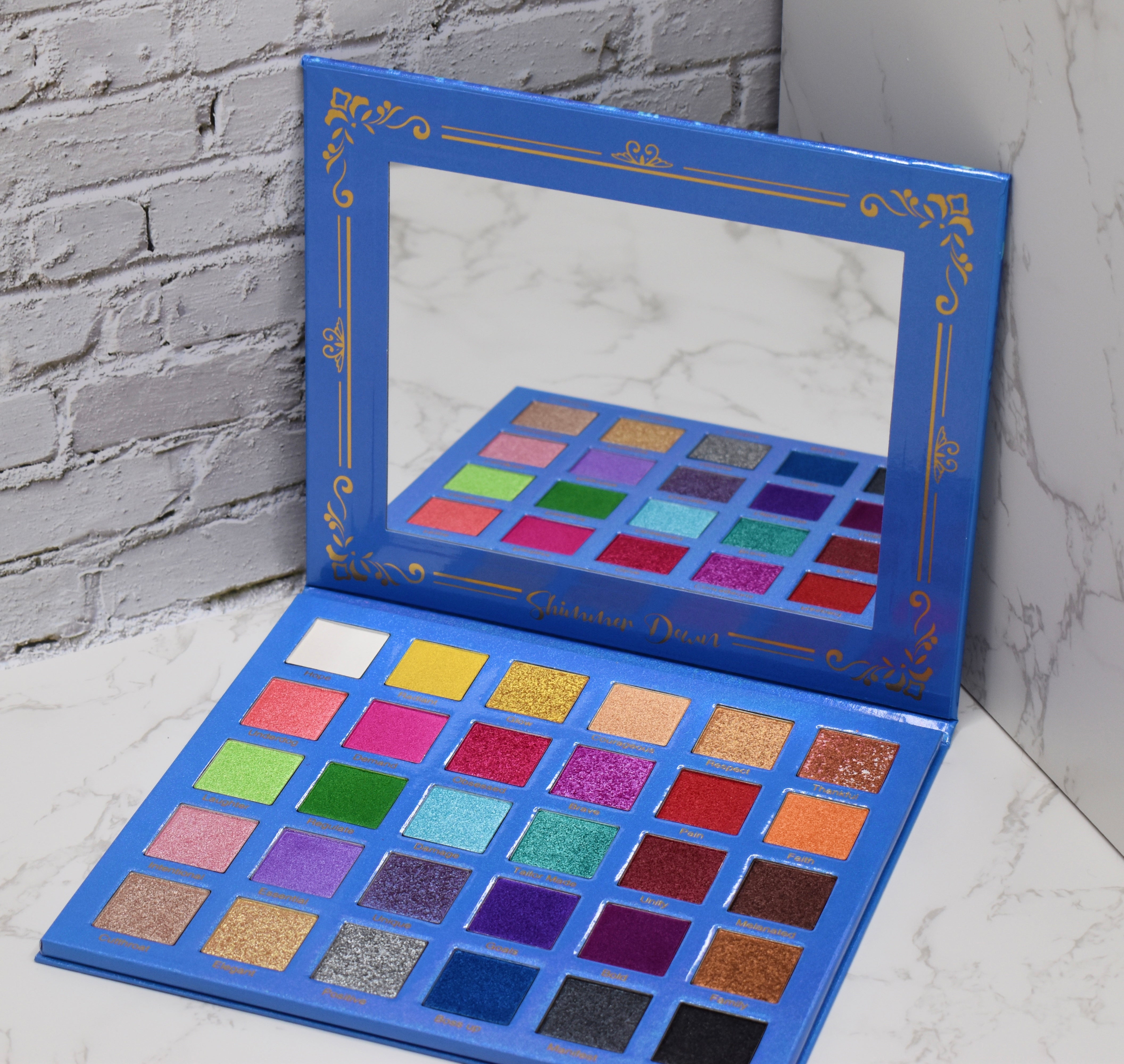 Shimmer Down Eyeshadow Palette – Slay Ready Cosmetics